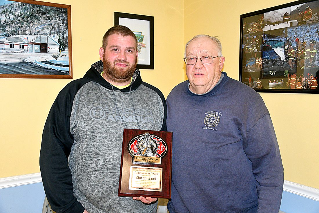 South Renovo Fire Chief honored | News, Sports, Jobs - The Express
